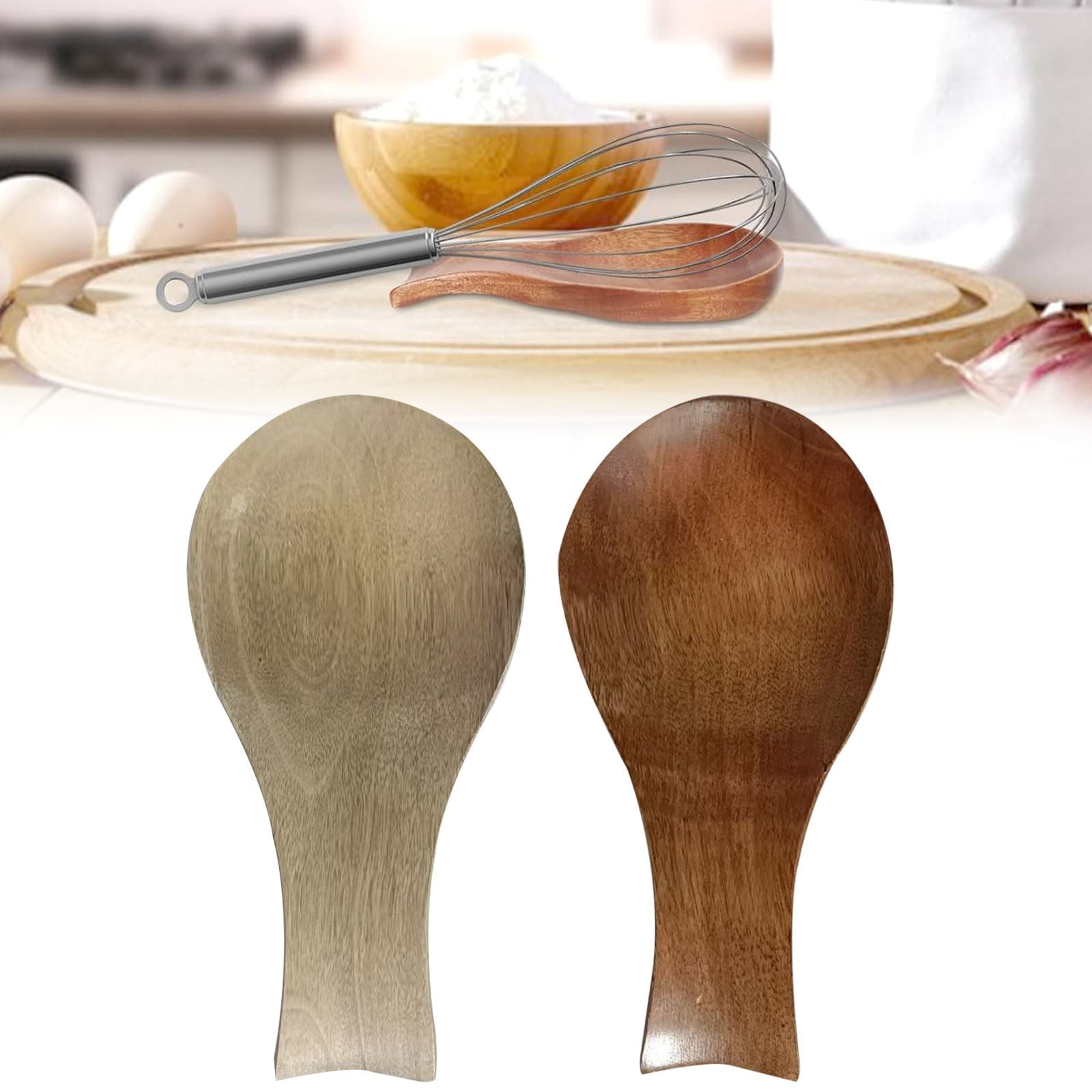 Spoon Rest Basdi Heat-Resistant Spoon Rest - Wooden Recyclable Holder ...