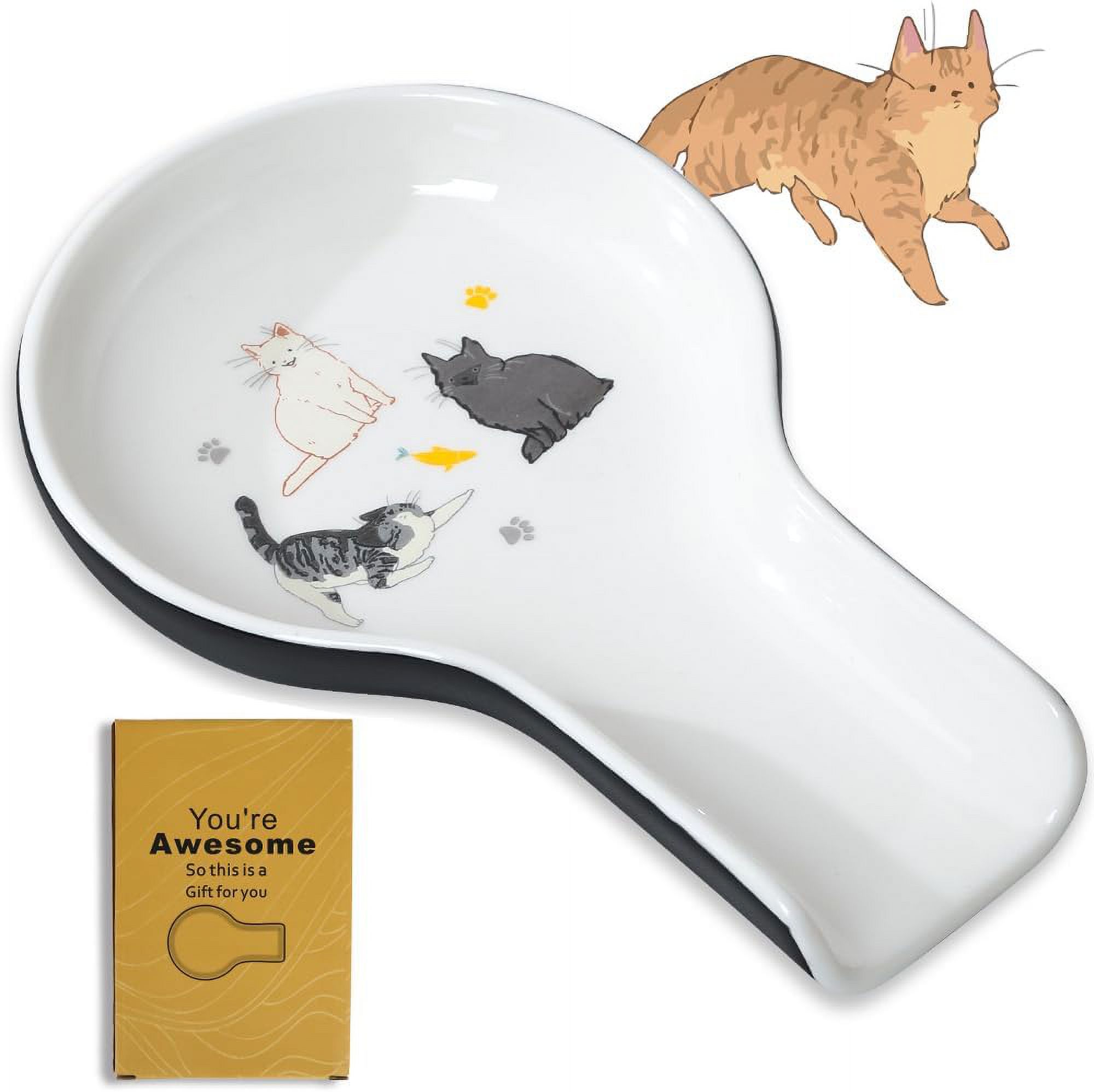 Spoon Rest - Cat Spoon Rest for Cooking Spoons Spatula Kitchen Decor ...