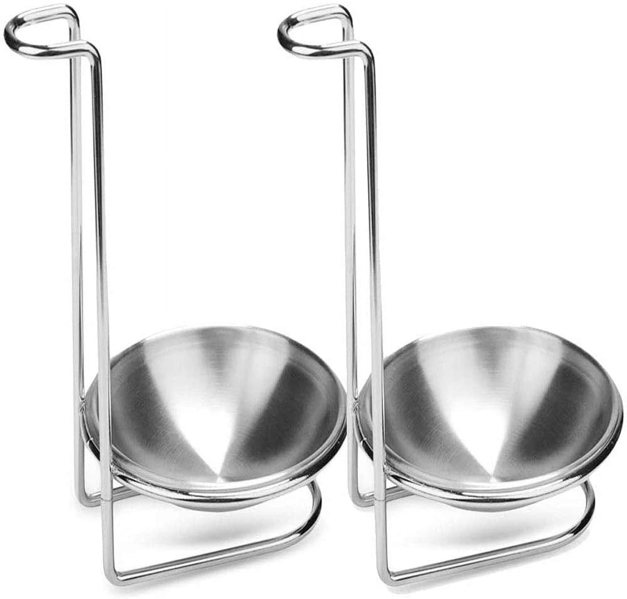 iPstyle Spoon Rest Holder, Stainless Steel Utensil Rest, Vertical Soup ...