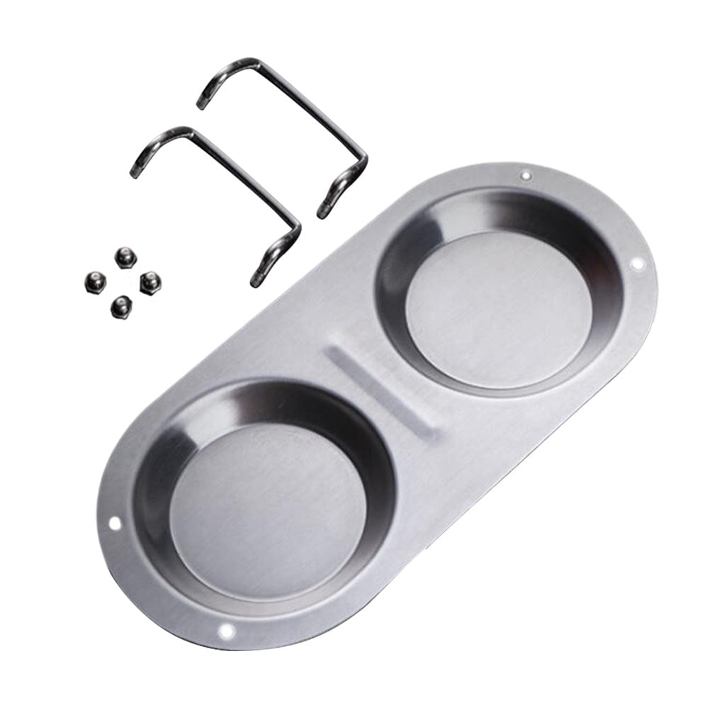 Spoon Rest Kitchen Assesorries Stainless Steel Utensil Holder Double ...