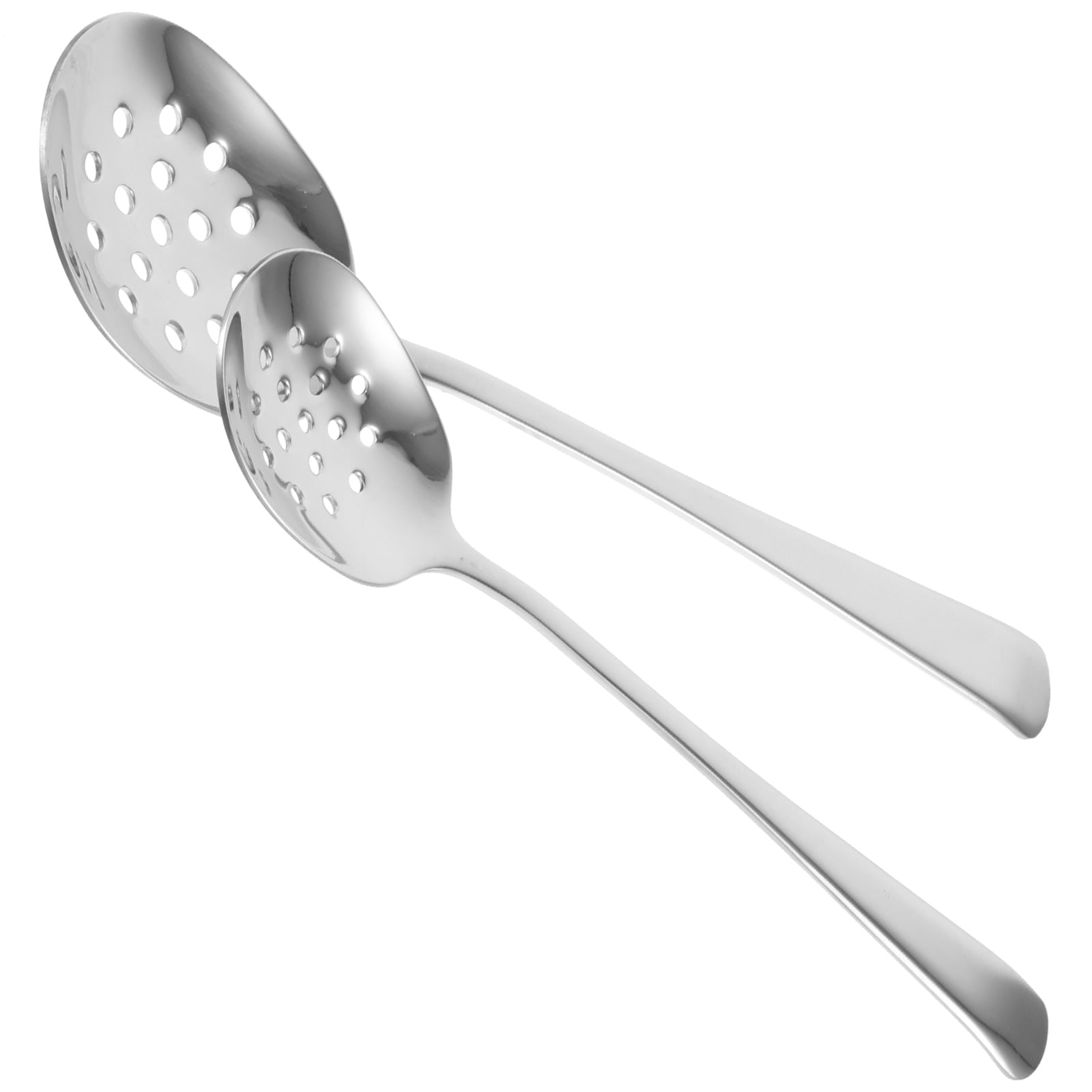 HOOWIFFY Set of 2 Kitchen Slotted Spoons with Ergonomic Handles and ...
