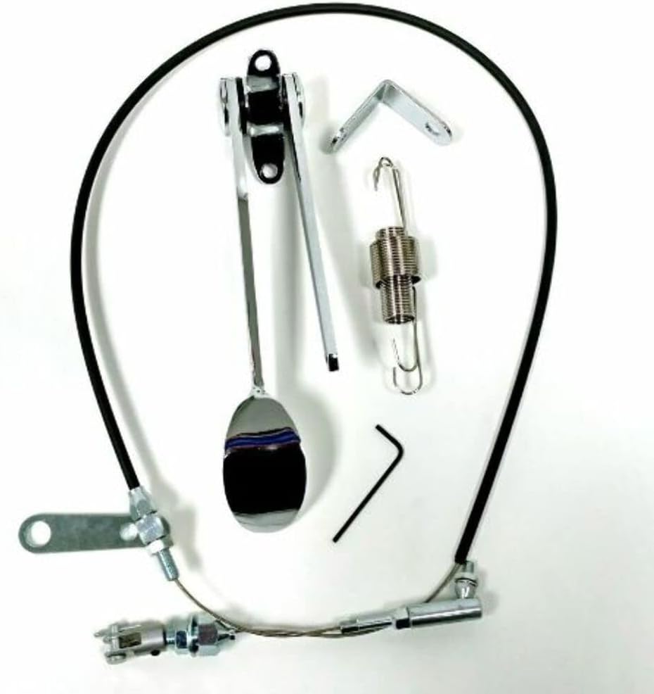 Spoon Throttle Pedal, 24" Black Cable, Return Spring, Kit - Walmart.com