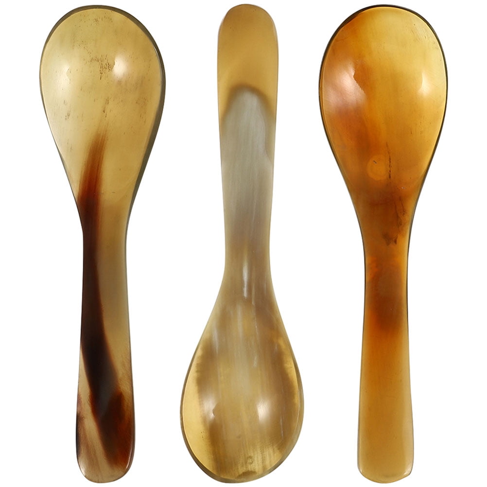 Spoon Wood Spoons of Horn Coffee Applicator Soup Disposable Plastic ...