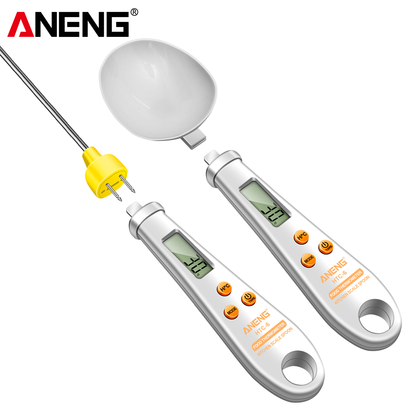 Spoon scale,Display 2-in-1 Scale Spoon Scale Thermometer Spoon Meter ...