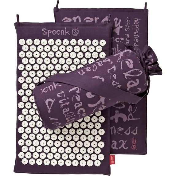Free Shipping! Spoonk Hemp Acupressure Massage Mat with Carrying Bag ...