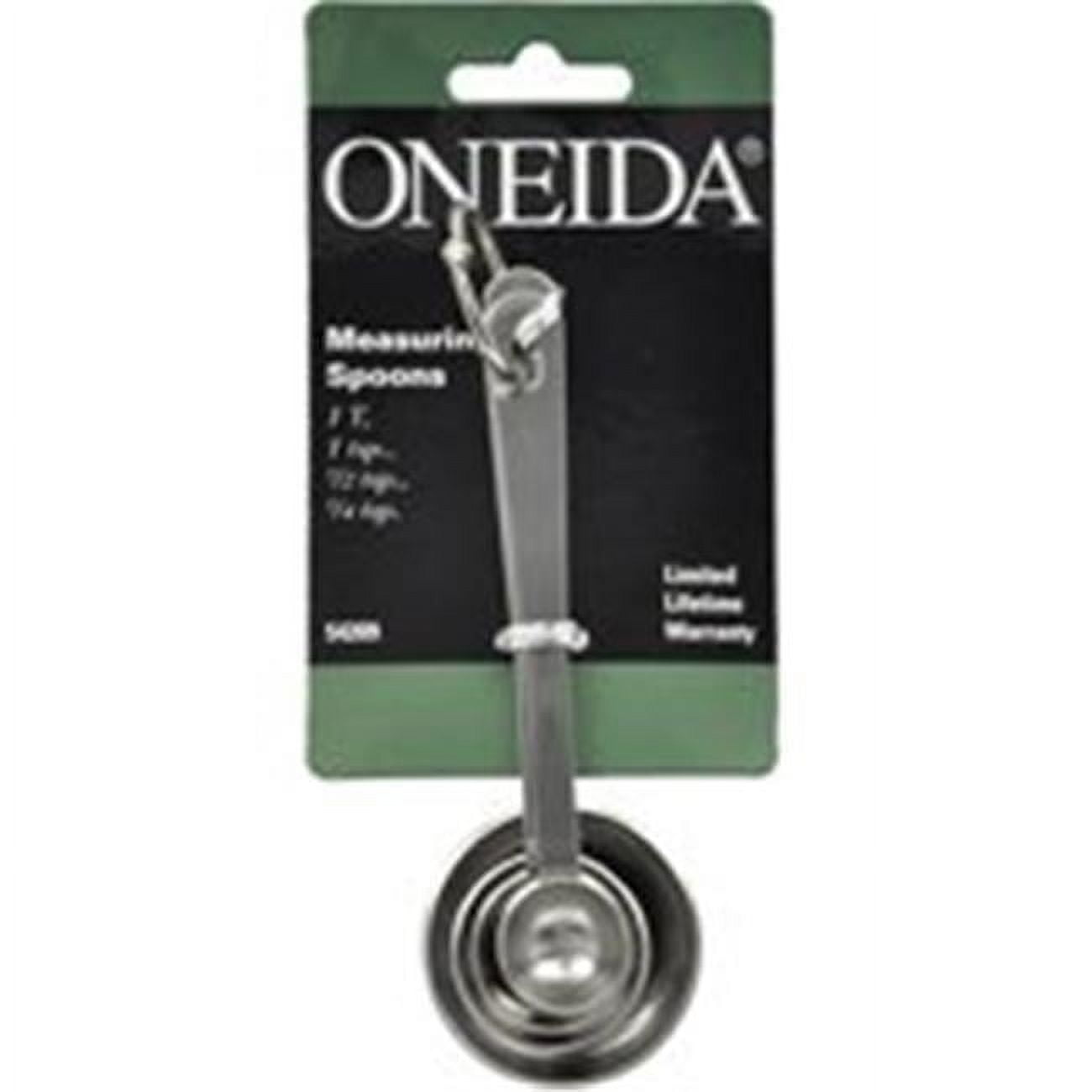Oneida 54209 Measuring Spoon Set Stainless Steel - 4 Pieces - Walmart.com