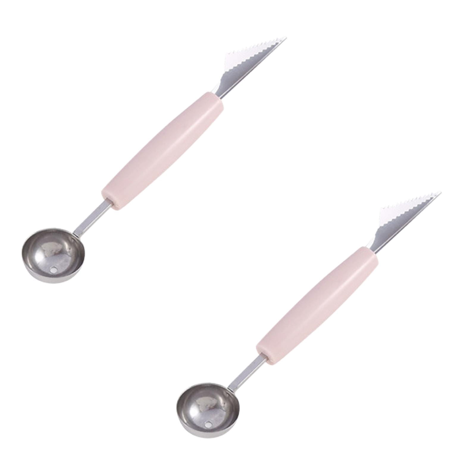 Spoons Set 2 In1 Dual-Head Stainless Steel Carving Knife Fruit ...