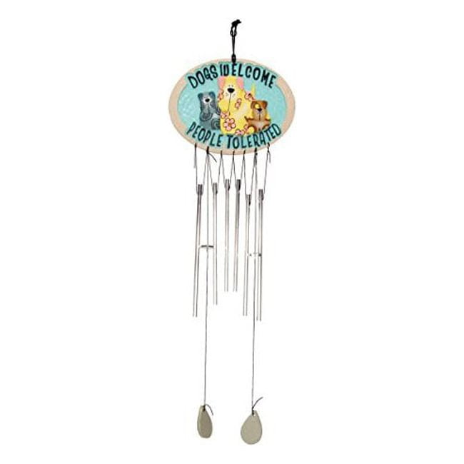 Spoontiques 02916 Dogs Welcom Wind Chime, Multicolored - Walmart.com