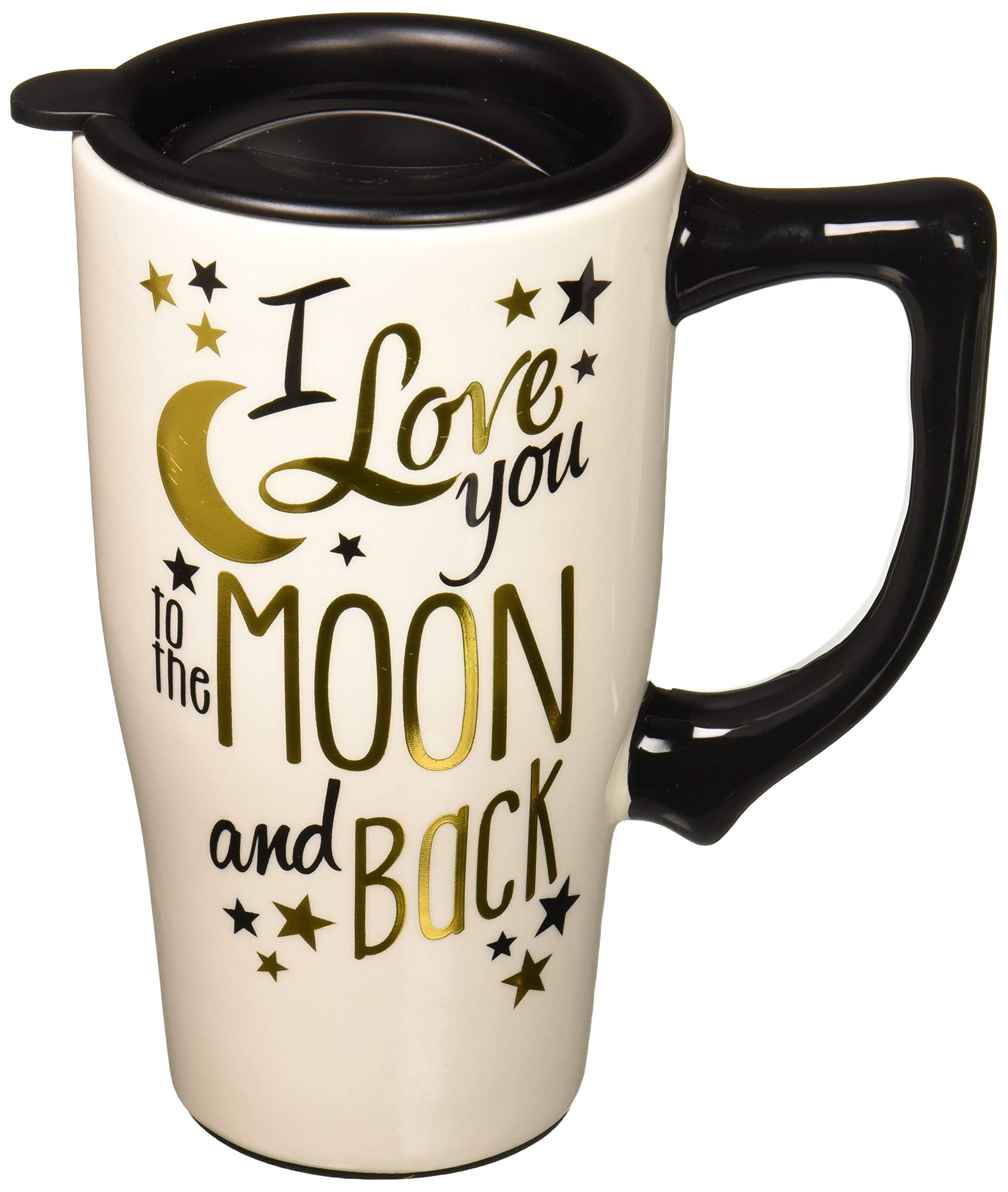 Spoontiques 12763 Moon and Back Travel Mug, White - Walmart.com