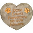 Spoontiques 13237 Dogs Leave Pawprints Stepping Stone, Gold - Walmart.com