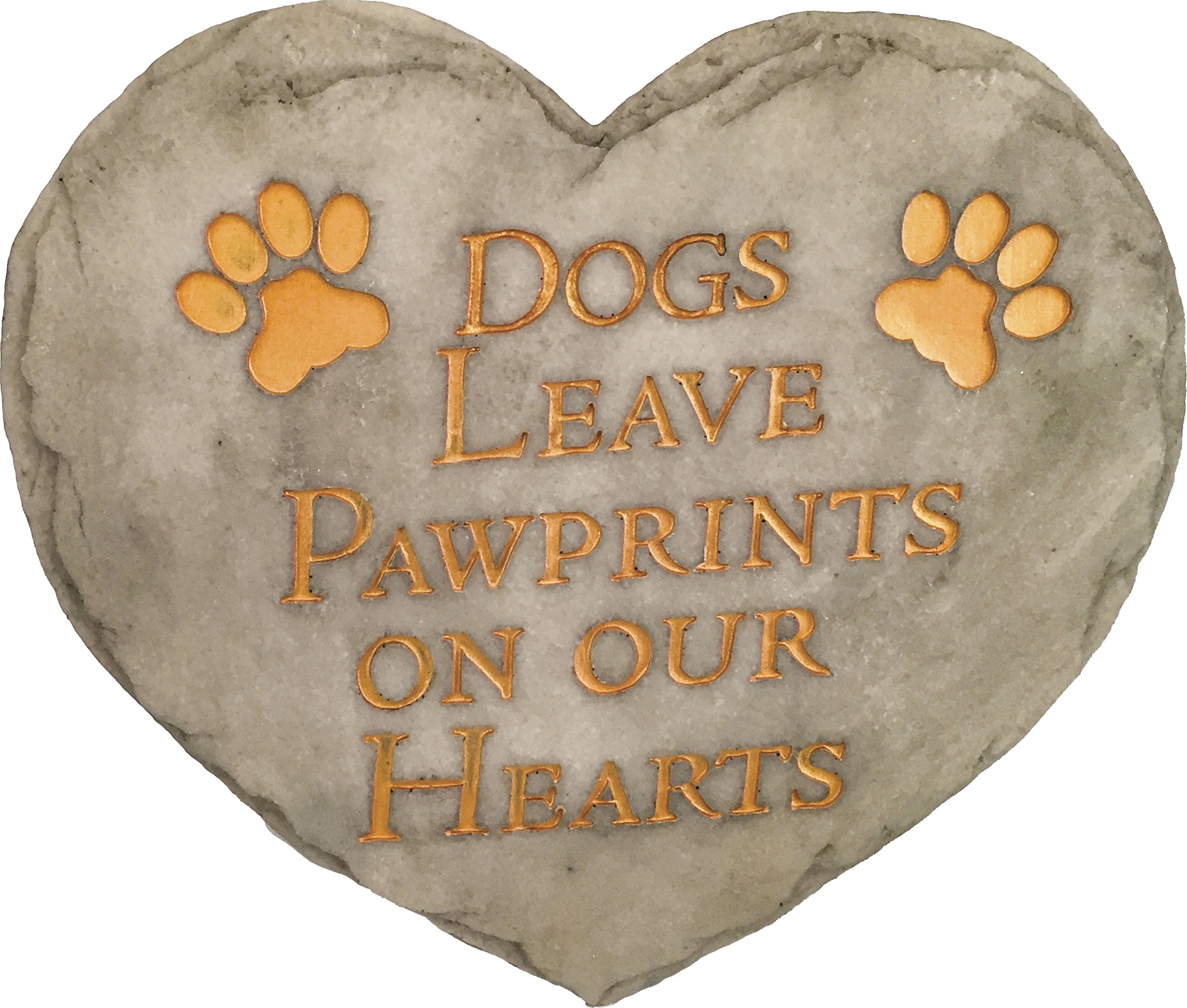 Spoontiques 13237 Dogs Leave Pawprints Stepping Stone, Gold - Walmart.com