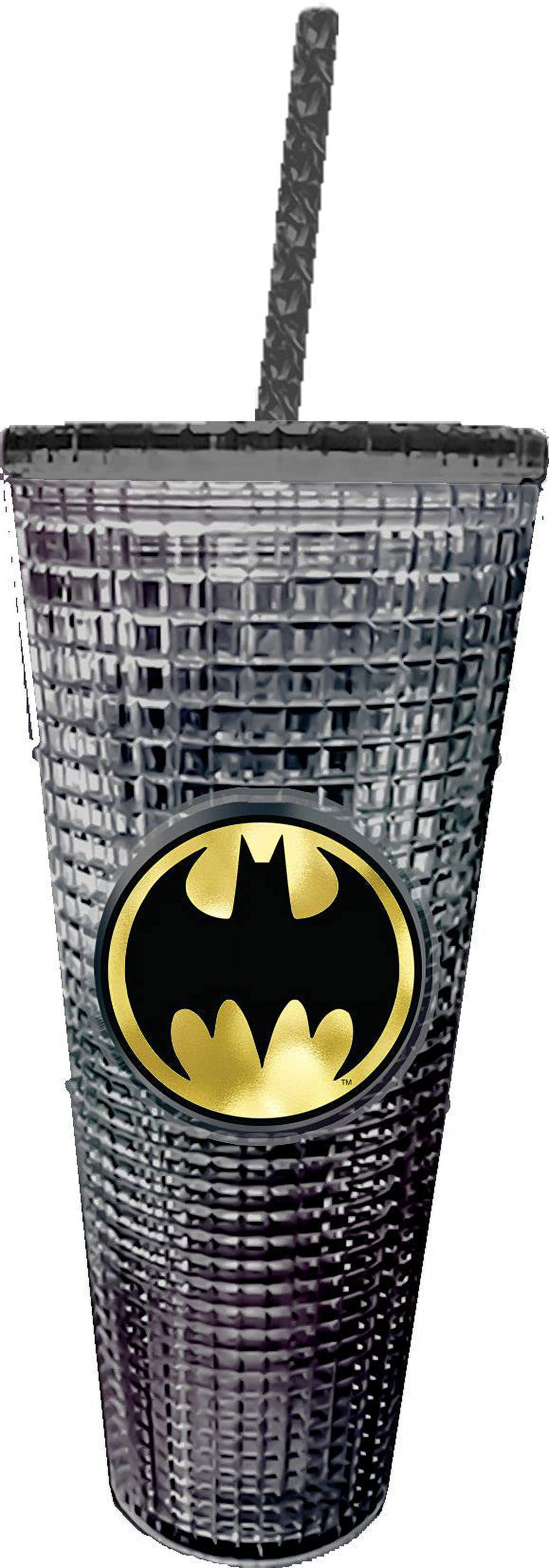 Spoontiques 19540 Batman Diamond Cup With Straw 20 Oz - Walmart.com