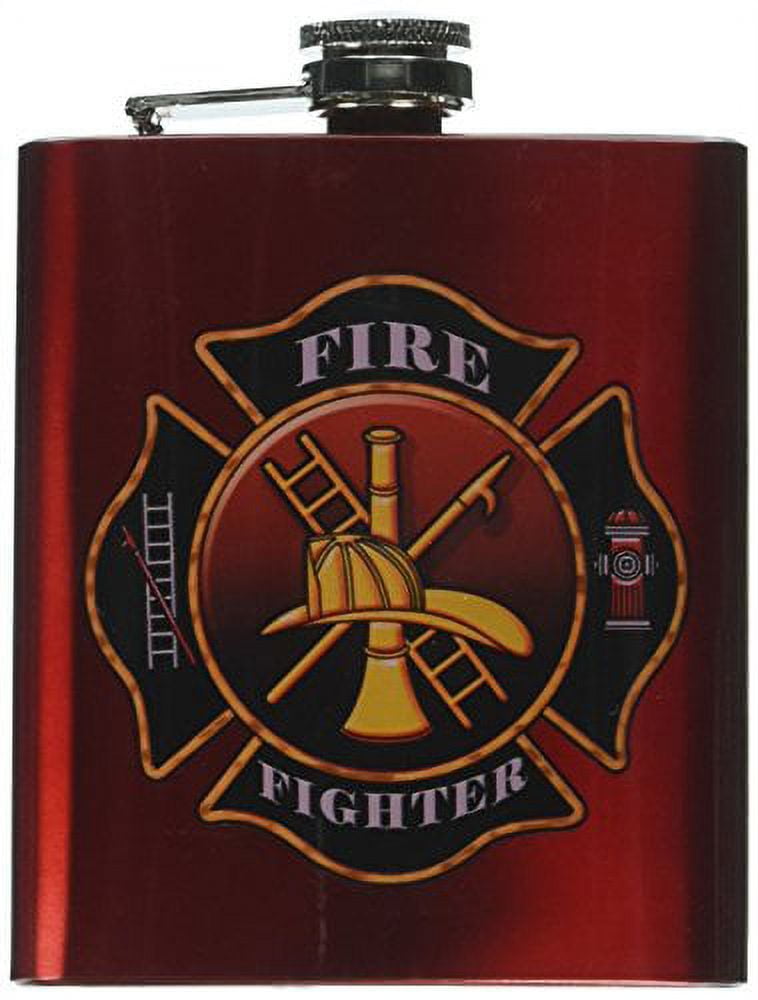 Spoontiques Firefighter Hip Flask - Walmart.com