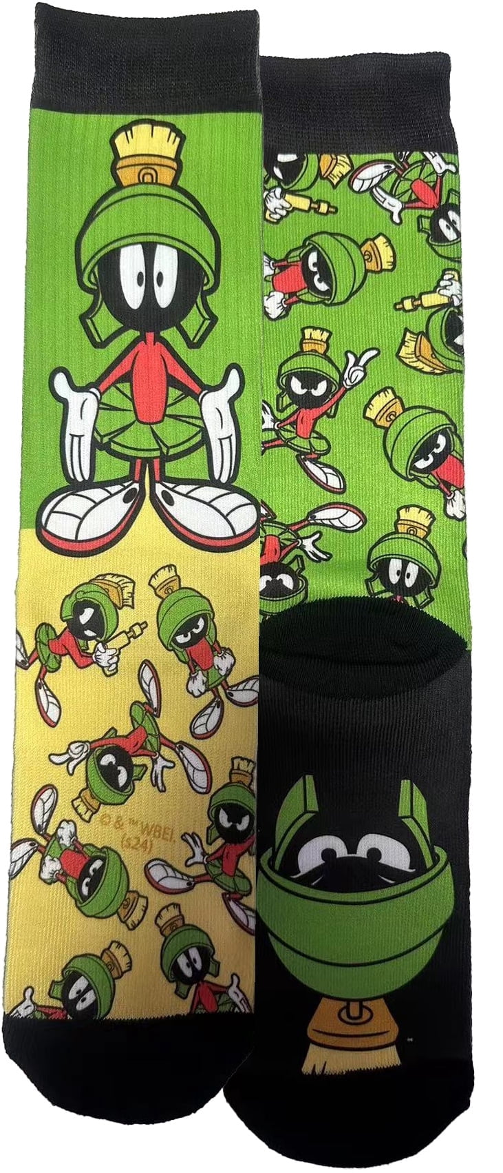 Spoontiques Looney Tunes Marvin the Martian Crew Socks - Walmart.com