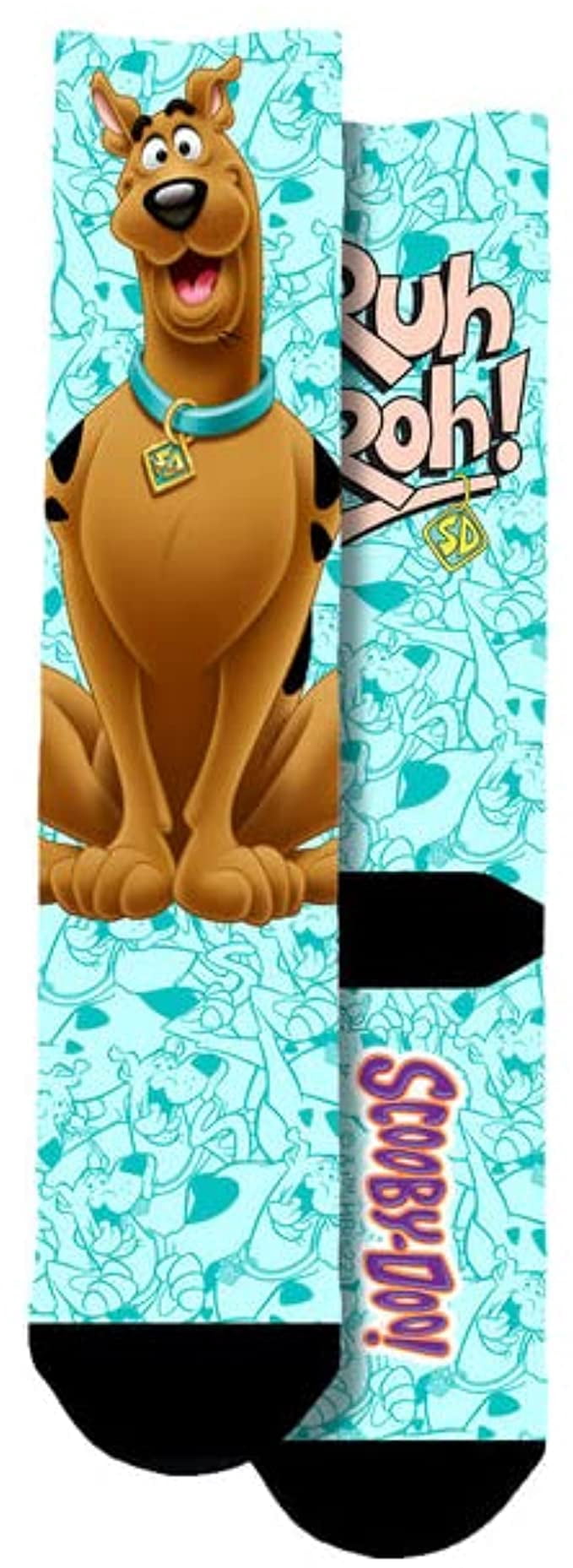 Spoontiques Scooby Doo Crew Socks - SHOE SIZE (5-10 Men) (7-12 women ...