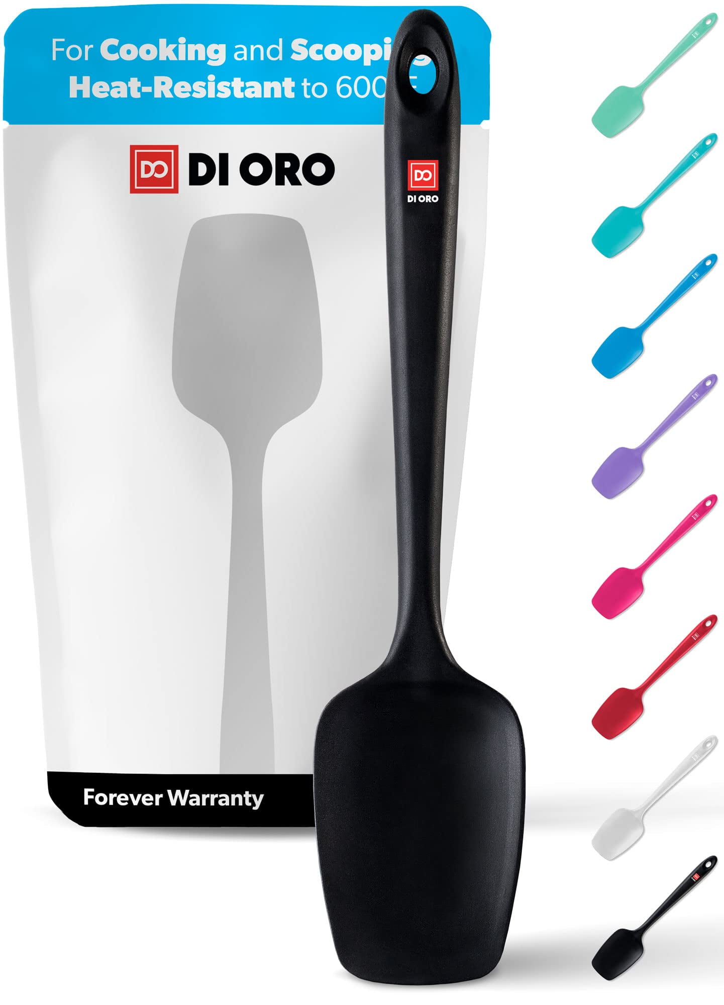 Spoonula Spatula Spoon Hybrid, BPA Free Silicone High Heat Resistant ...