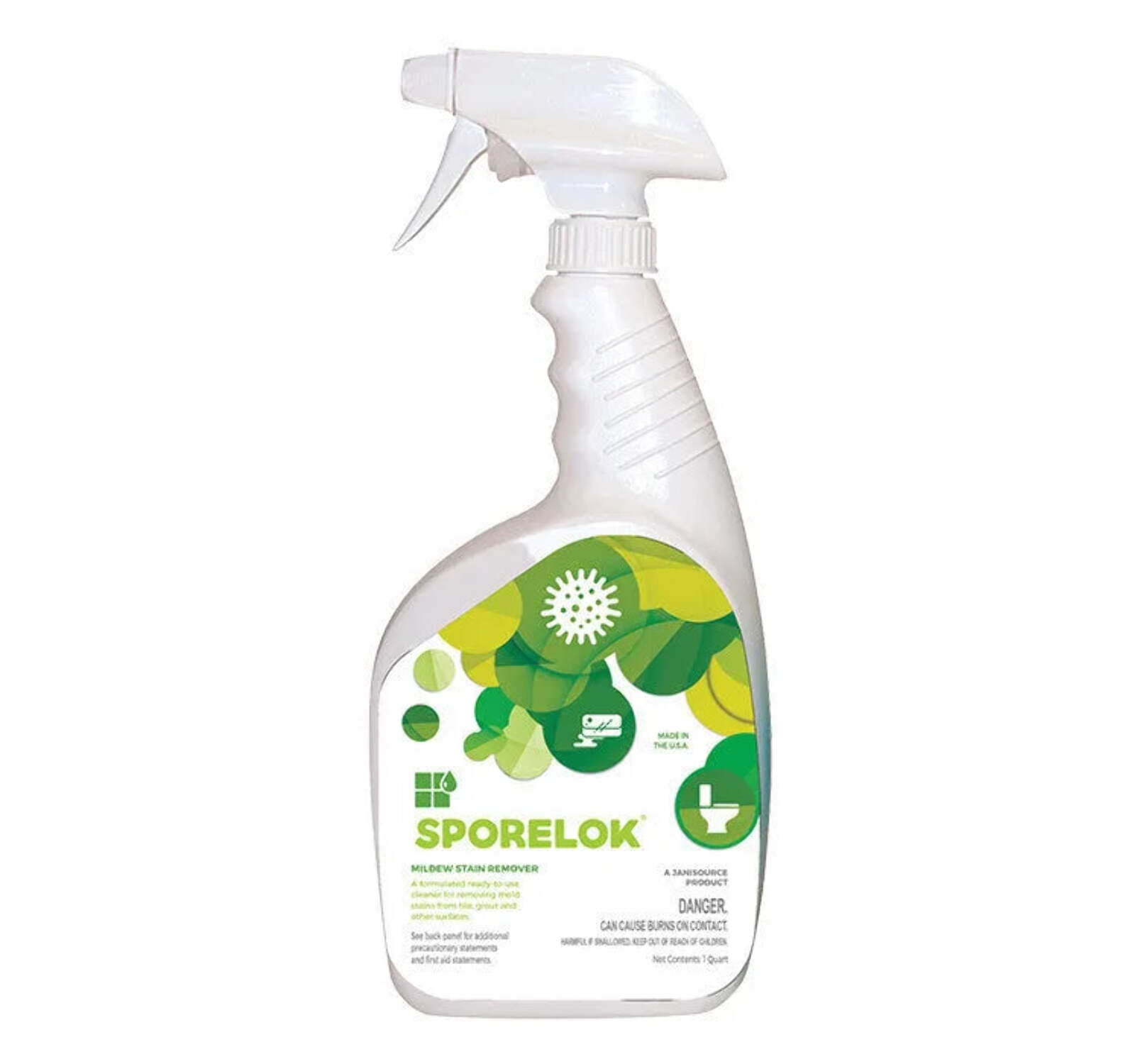 Sporelok Mildew Stain Remover, Ready-To-Use Heavy Duty Spray, Fragrance ...