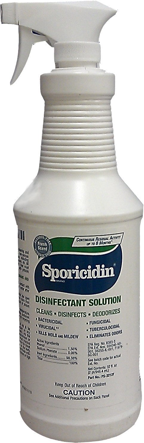 Sporicidin 32oz EPA Registered Germicidal Disinfectant Spray, Safety ...