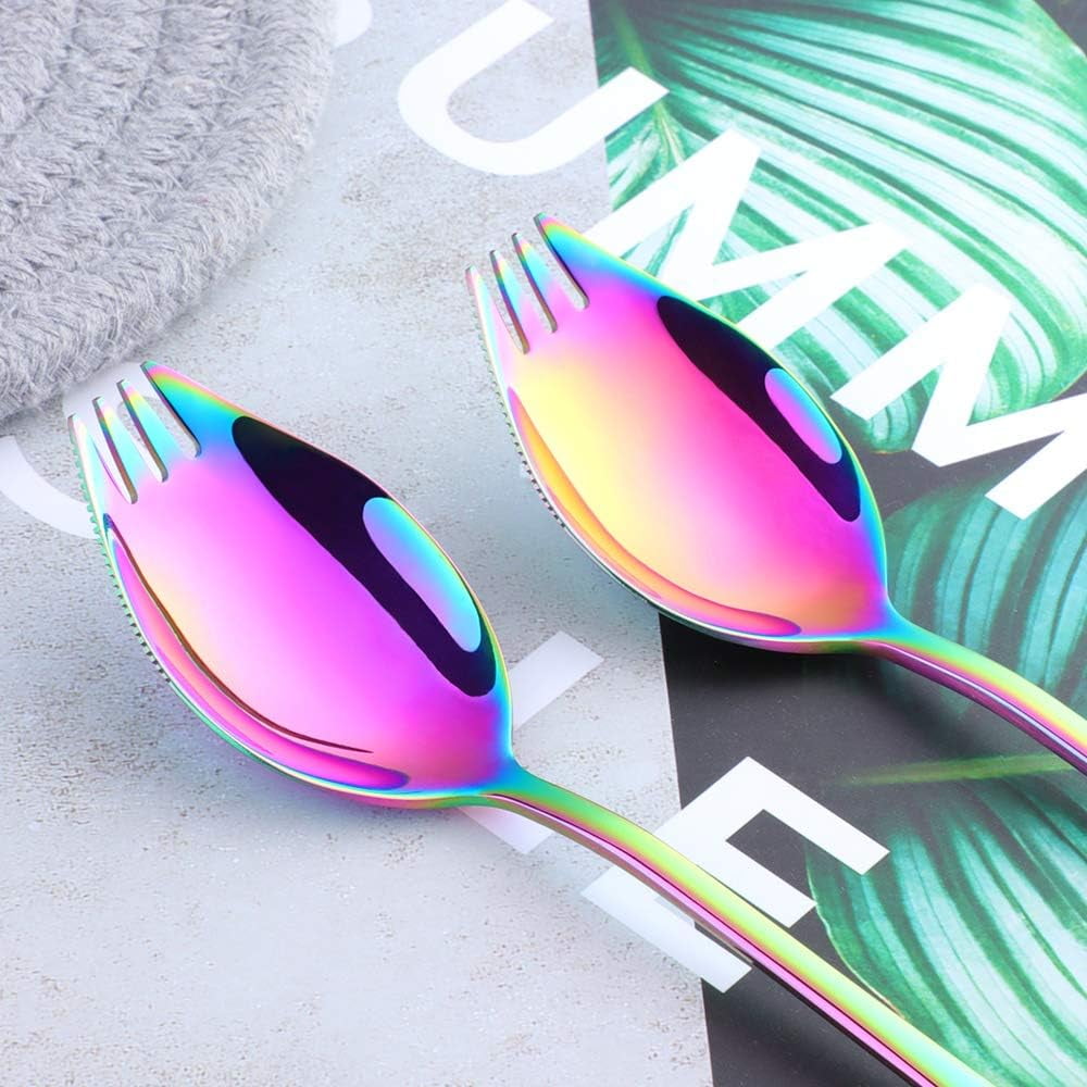 Sporks Metal 7-Pack 18/8 Stainless Steel Sporks For Everyday Household ...