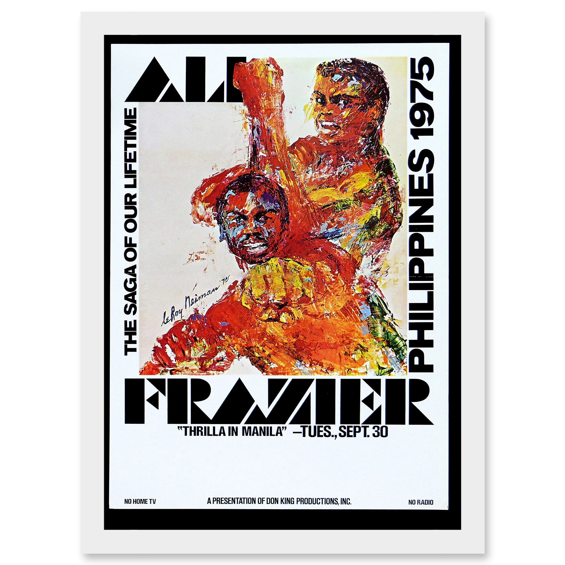 Sport Advert Boxing Thrilla Manila Ali Frazier Fight Philippines 1975 ...