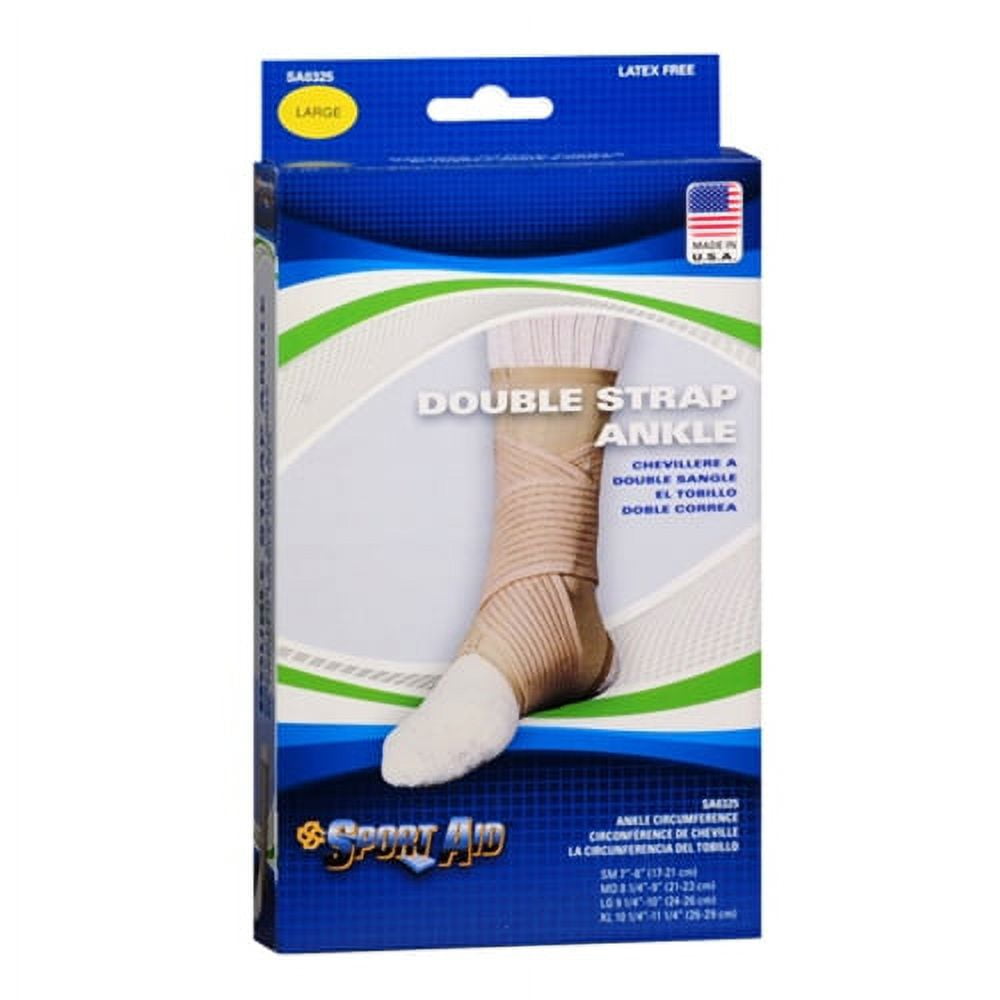 Sport Aid Double Strap Ankle Support Large, 1 Ea - Walmart.com