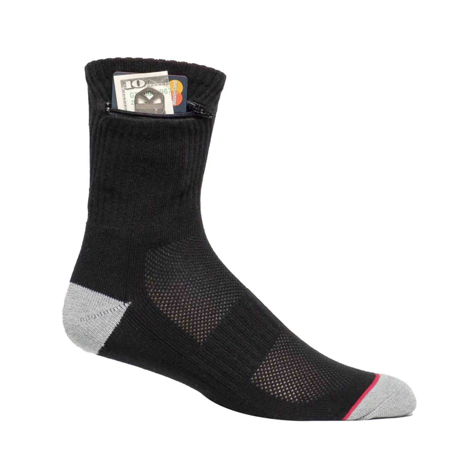 Sport Ankle Pocket Socks® Black - Walmart.com