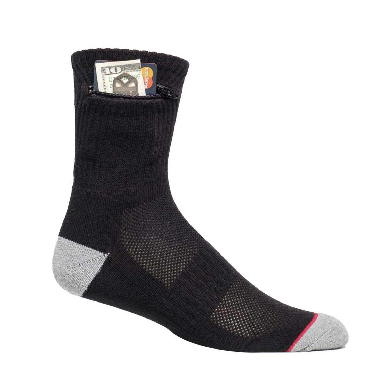 Sport Ankle Pocket Socks® Black - Walmart.com
