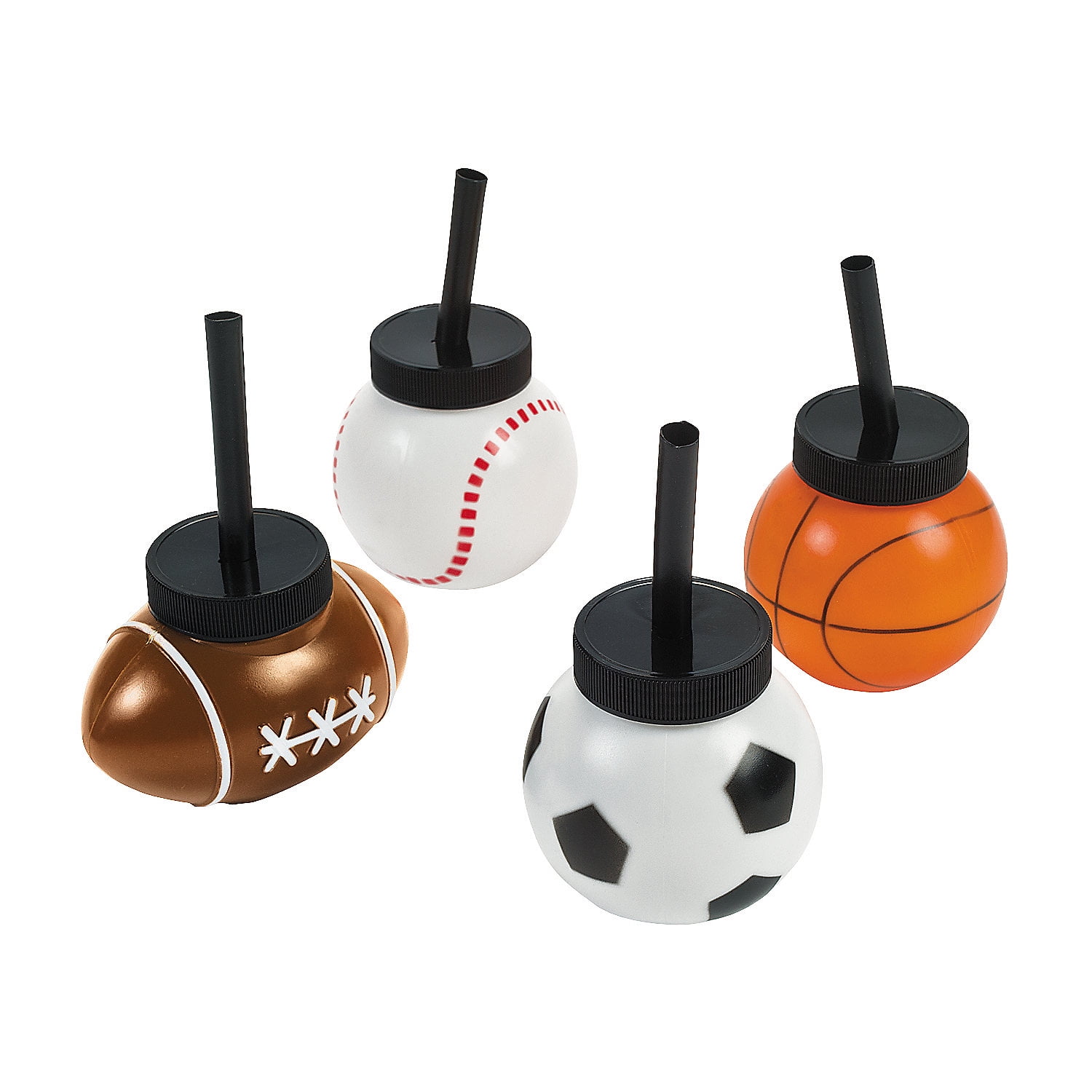 Sport Ball Sipper Cups - Party Supplies - 12 Pieces - Walmart.com