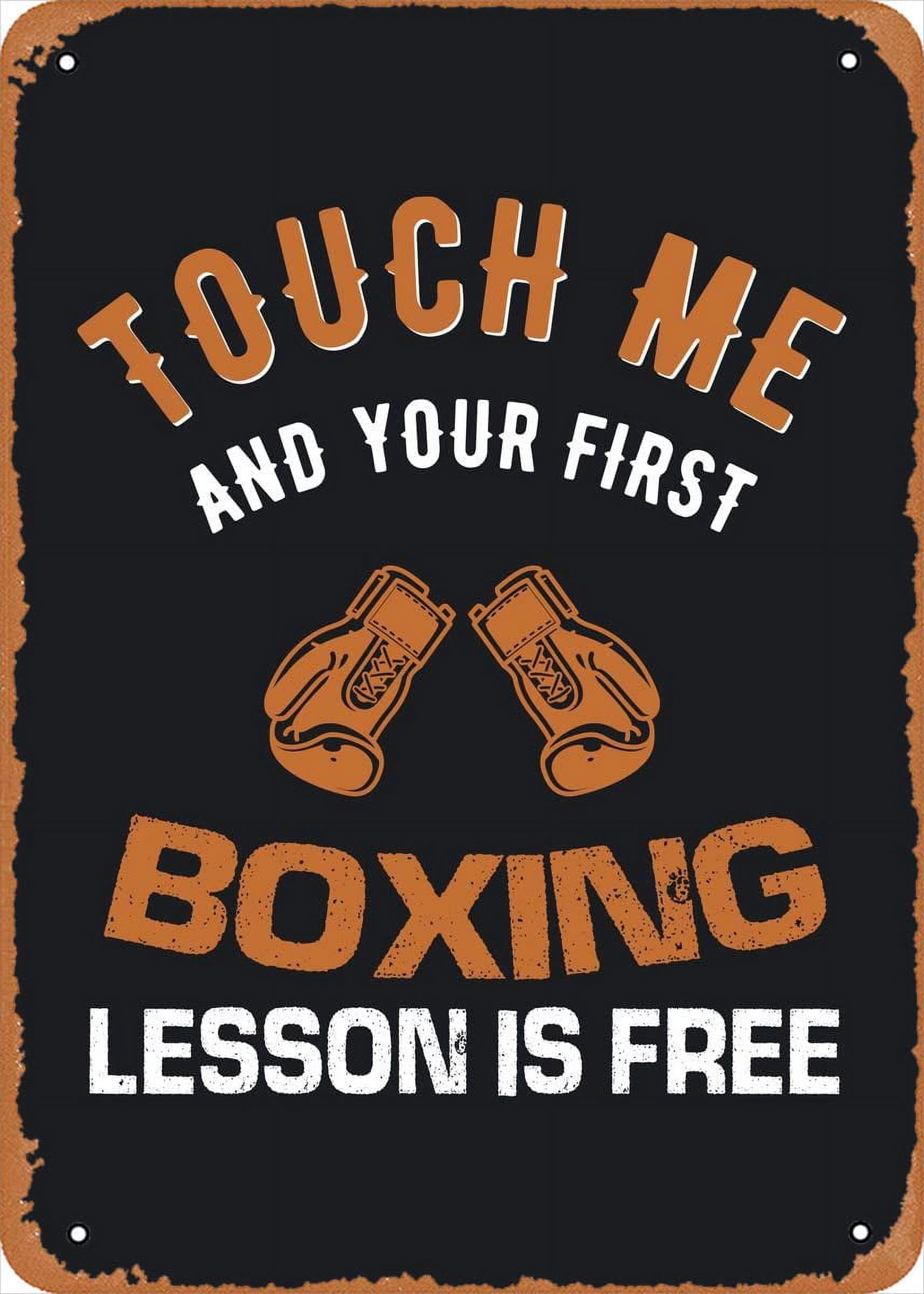 Sport Boxing Lesson Poster Retro Vintage Aluminium Metal Sign Home Man ...