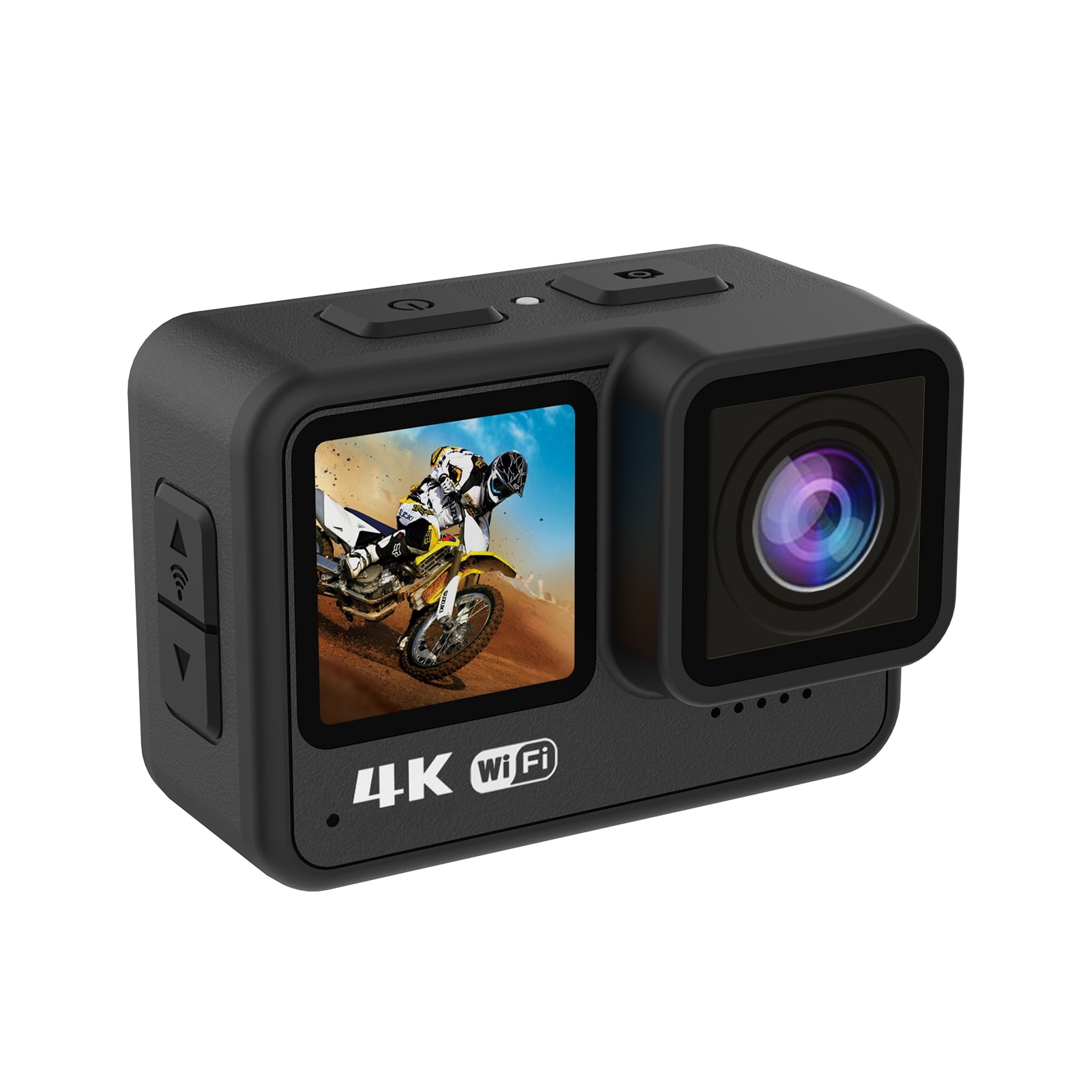 Sport Camera,Dual Screen Body Waterproof Lens Dual 4k 60fps Camera ...