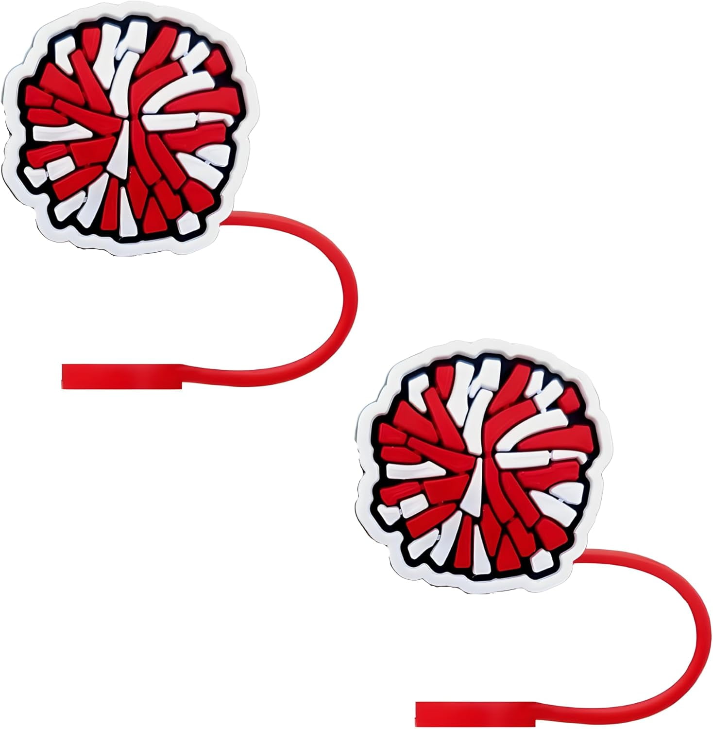 Sport Cheer Silicone Straw Covers for Stanley Cup, Reusable, Cute Straw ...