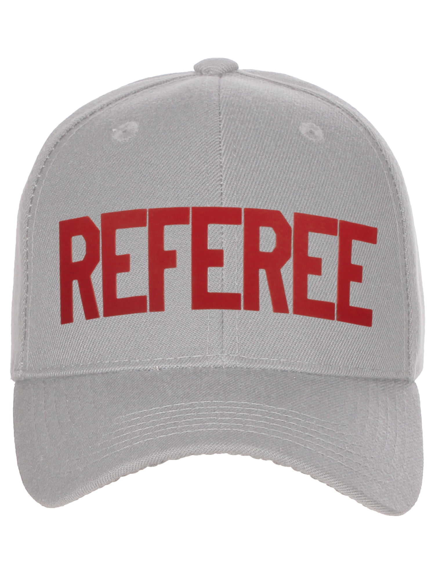 Sport Classic Baseball Hat Custom Referee Letters Structured Cap, Grey ...
