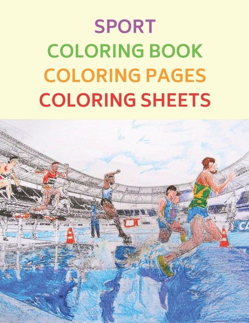 Sport Coloring Book, Coloring Pages, Coloring Sheets (Paperback ...