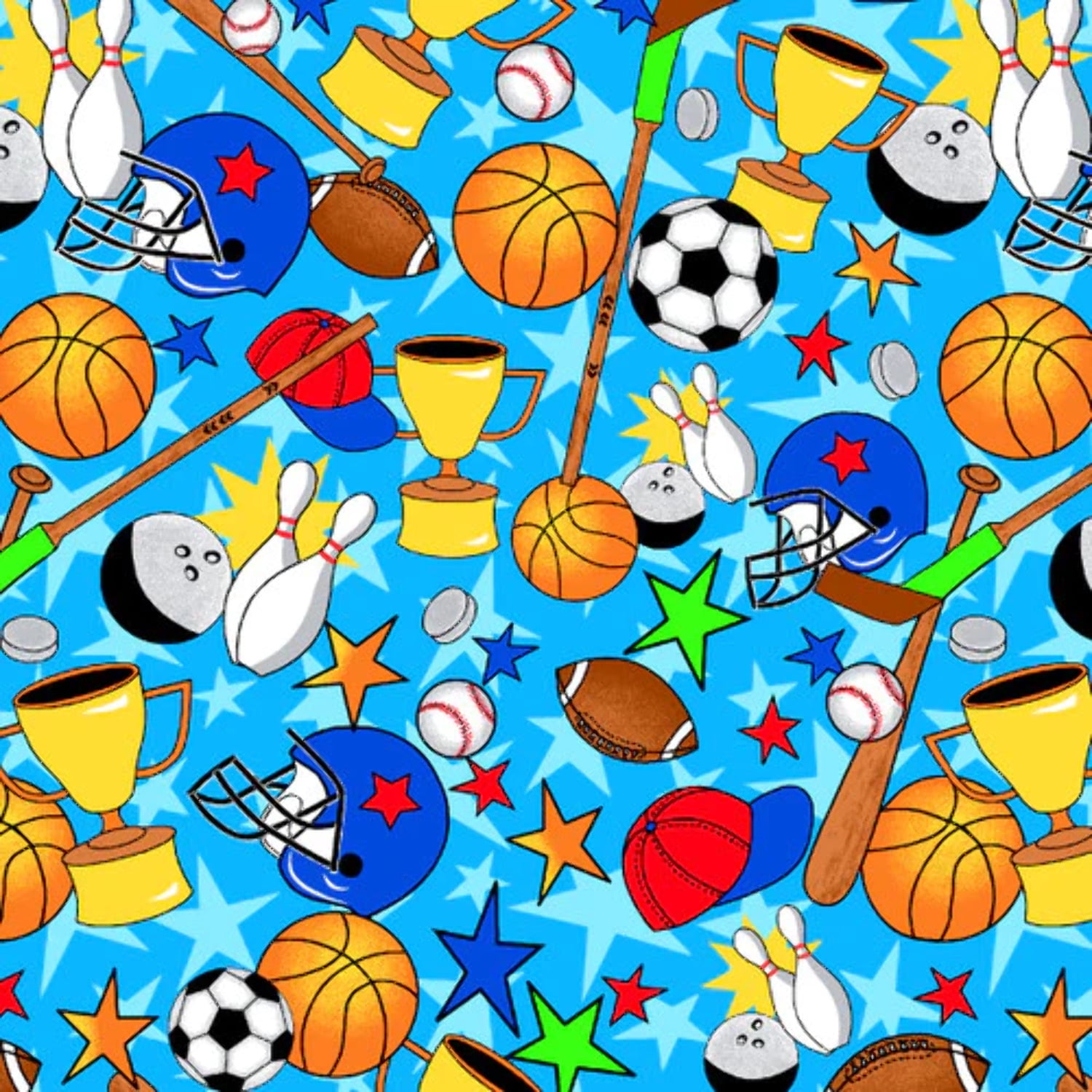 Sport Equipment Multi Comfy Flannel Fabric - Walmart.com