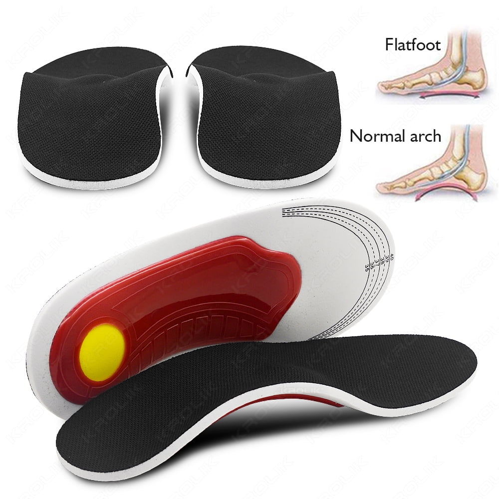 Sport Eva Orthotic Insoles Flat Arch Support Pad Inner Outer Eight ...
