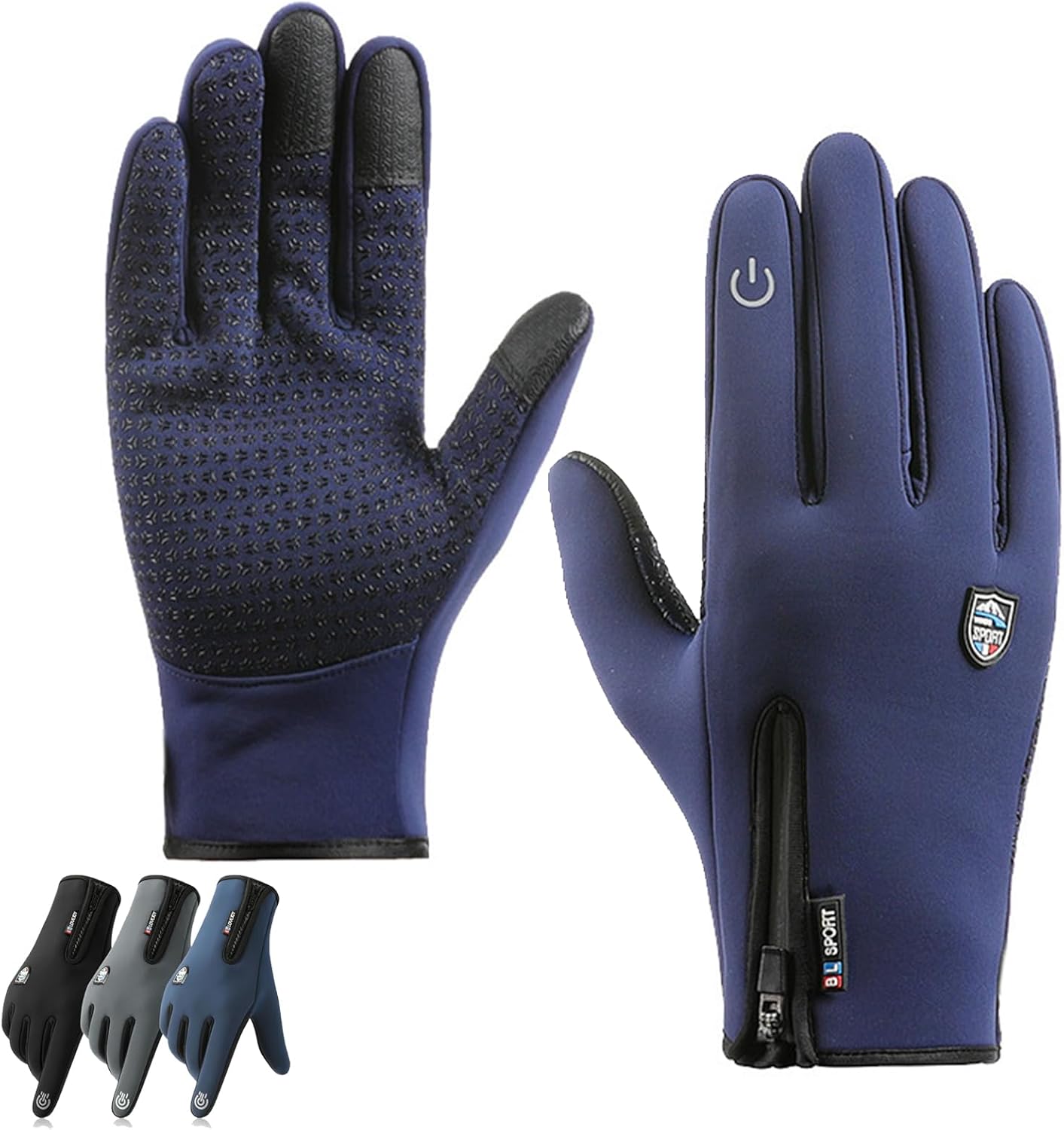 Sport Gloves, Waterproof Winter Gloves for Men, with Touchscreen ...