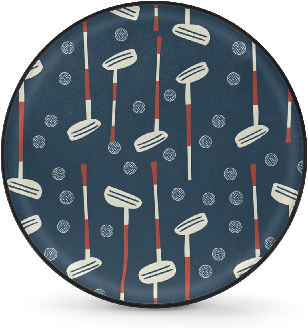 Sport Golf Spare Tire Cover, Golf Ball Wheel Cover Waterproof Dust ...