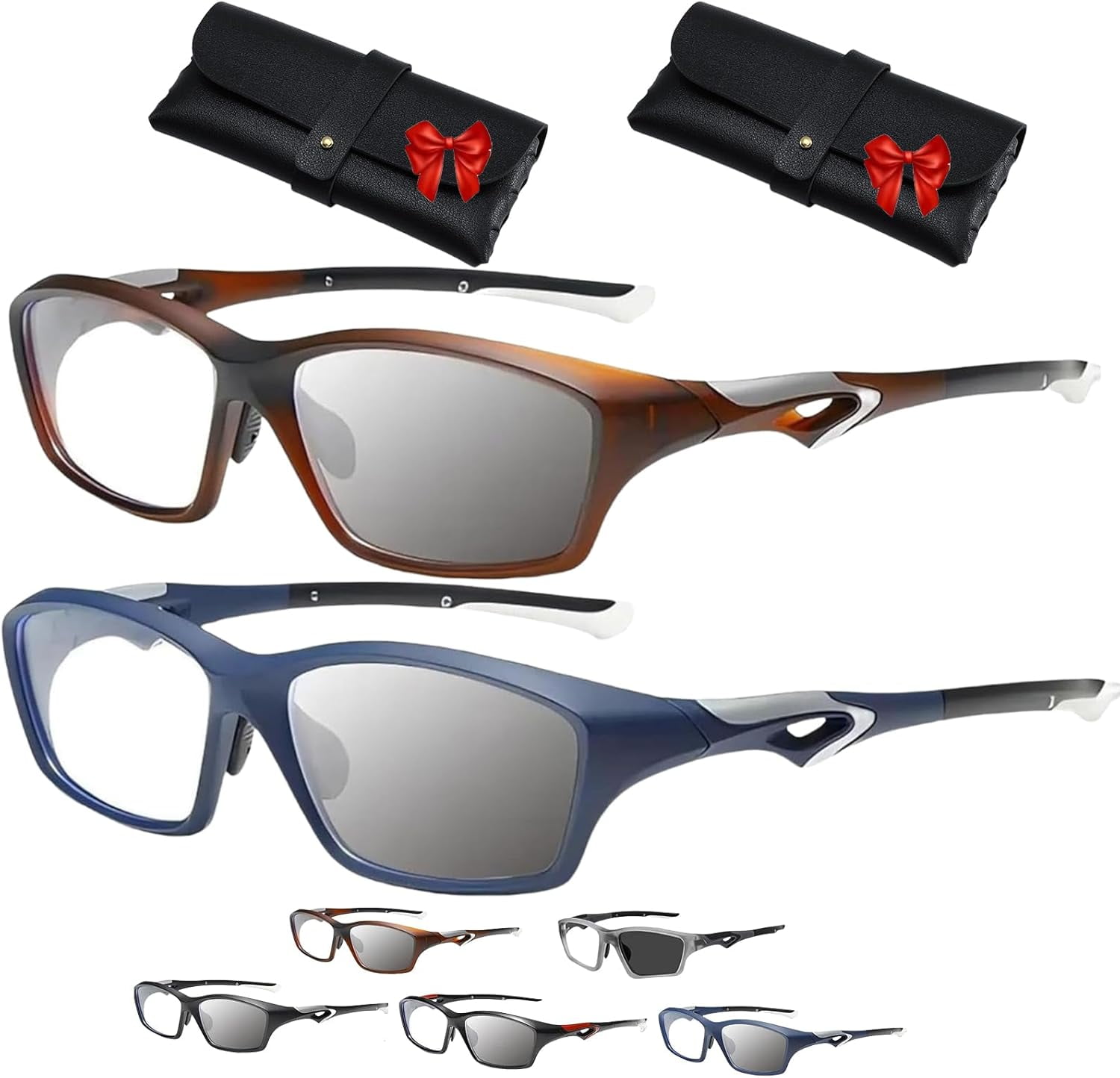 Sport Hollow Adjustable Temples Reading Glasses, Photochromic ...