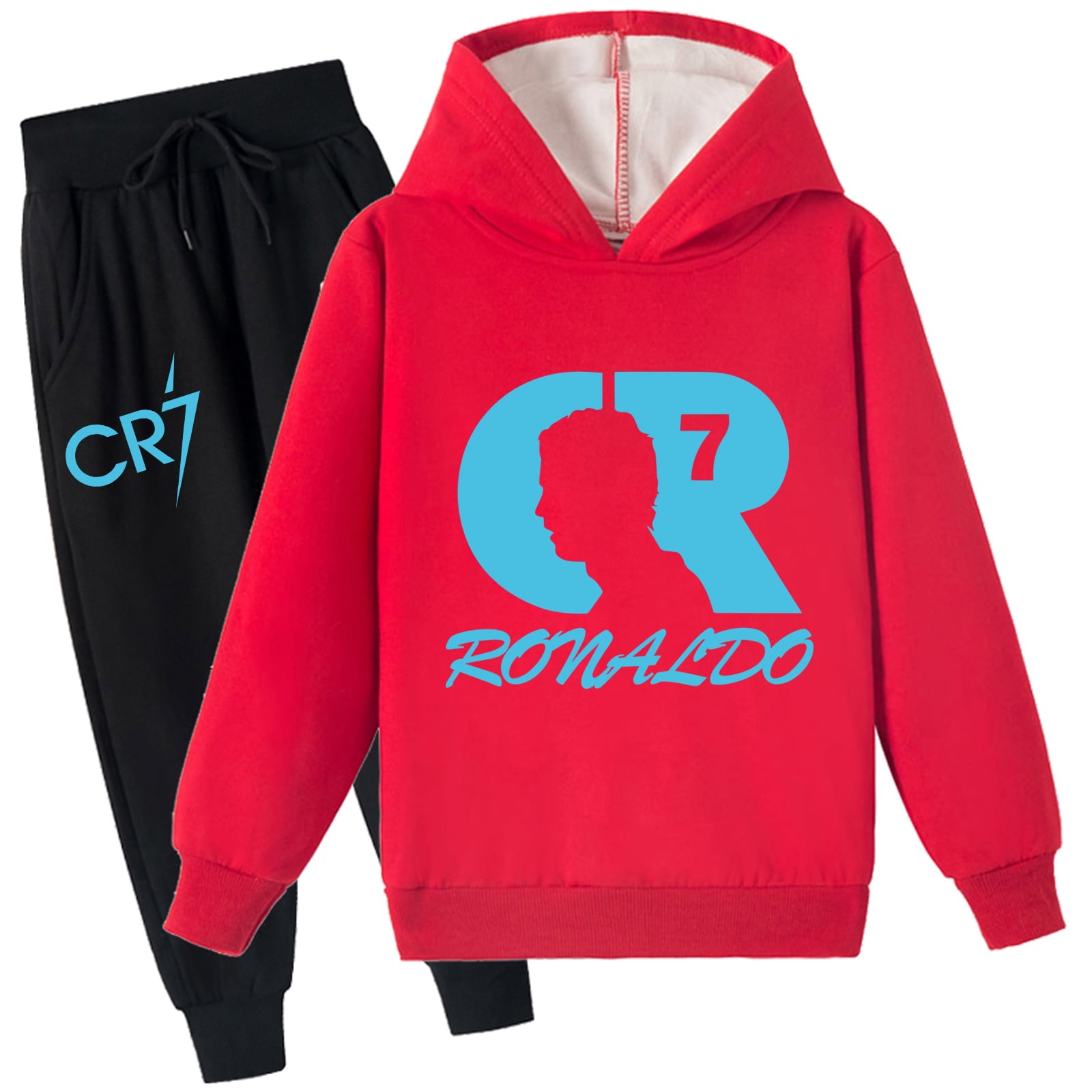 Sport Outfit Set Cristiano Ronaldo Fleece Brushed Pants & Hoodie works ...