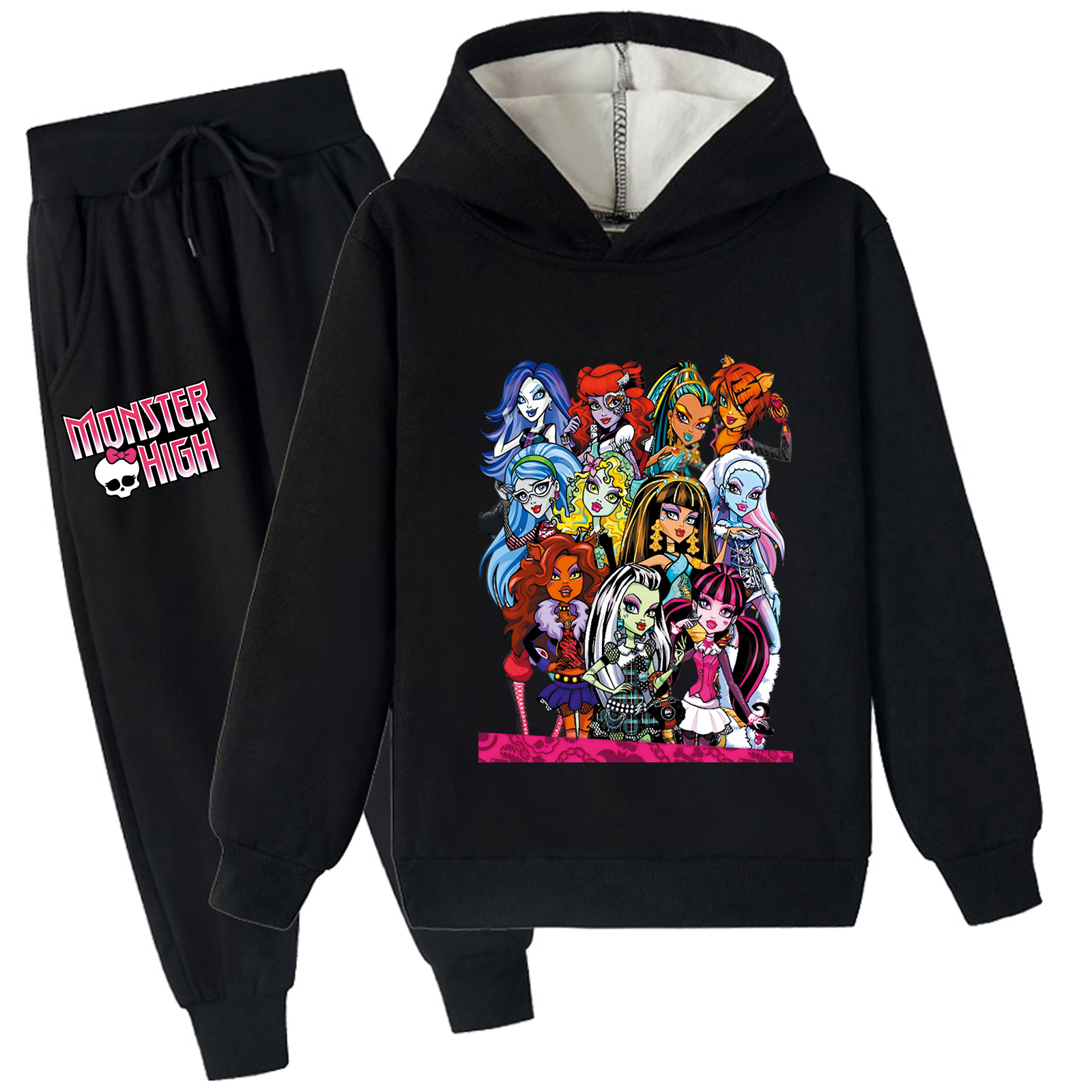 Sport Outfit Set Monster High Graphic Brushed Fleece & Pants works for ...
