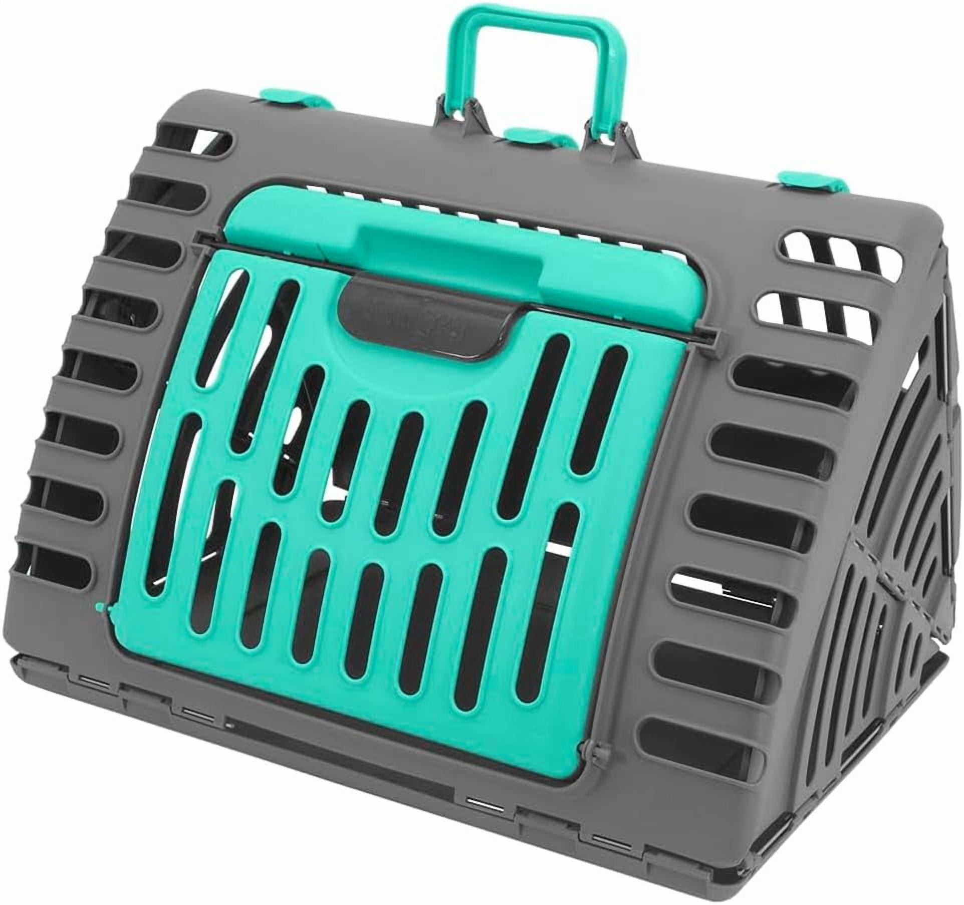 Sport Pet Designs Foldable Travel Cat Carrier - Front Door Plastic ...
