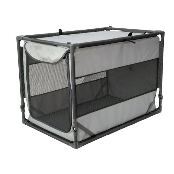 Max & Marlow Double-Door Dog Crate, Foldable Metal Wire Kennel ...