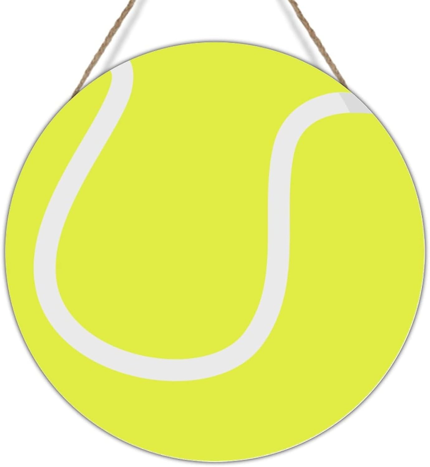 Sport Player Gift Round Sign Tennis Ball Wall Art Decor Sign Tennis ...