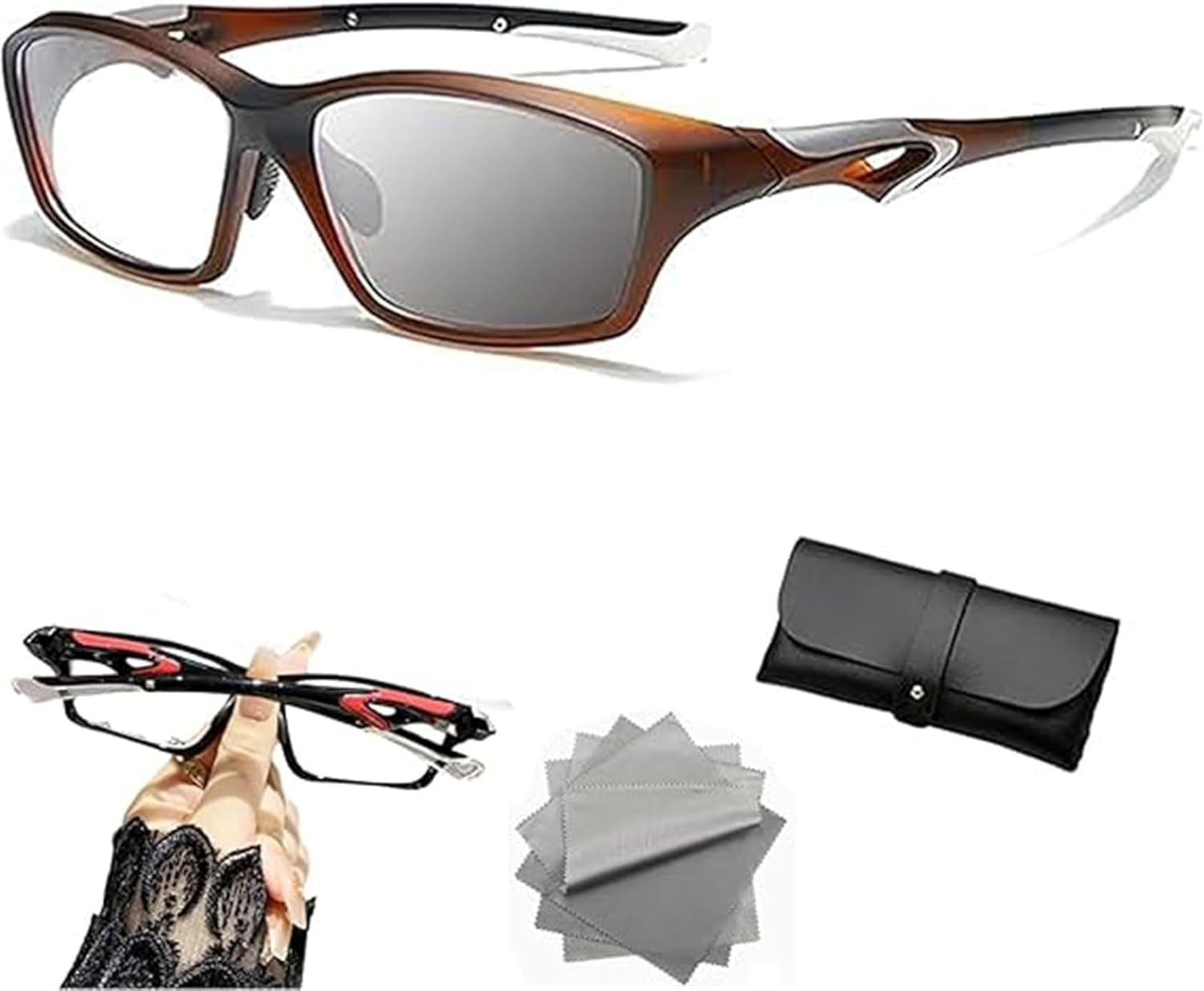 Sport Reading Glasses Men Photochromic Lens Blue Light Blocking ...