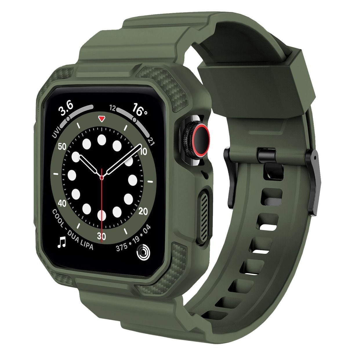 Sport Silicone Apple Watch Case Band For Apple watch Series 1 2 3 4 5 6 ...