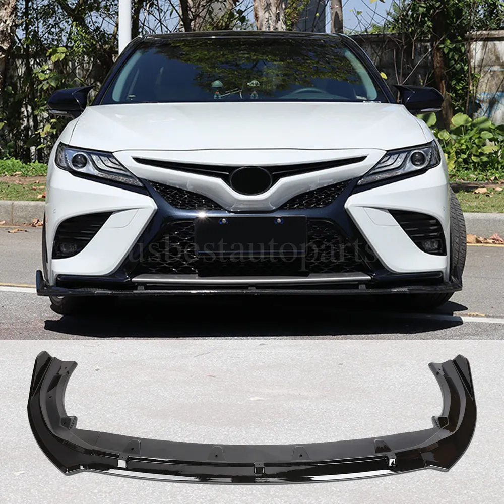 Sport Style Front Bumper Lip Spoiler Fit Toyota Camry 2018-20 SE XSE ...