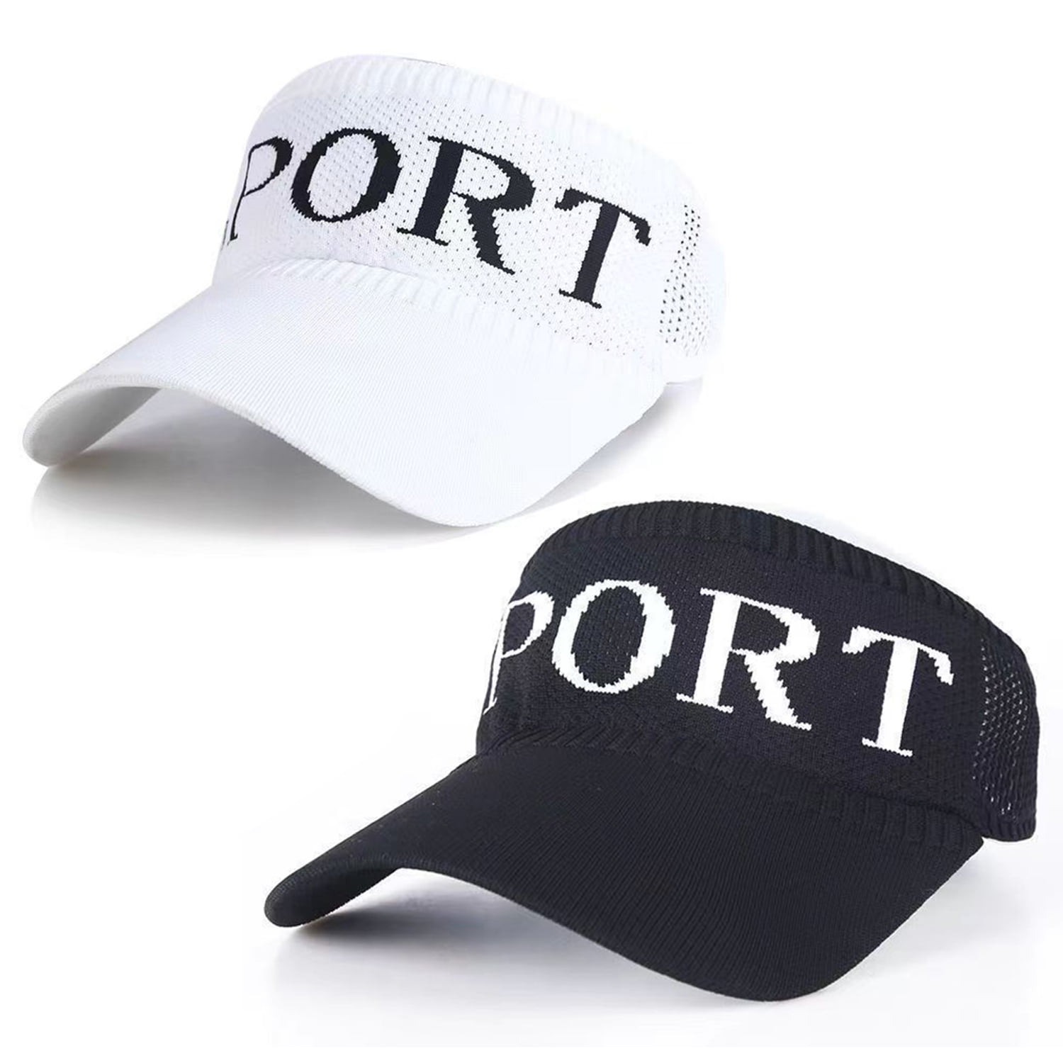 Sport Sun Visor Hat - Empty Top Baseball Cap for Women and Men, Elastic ...