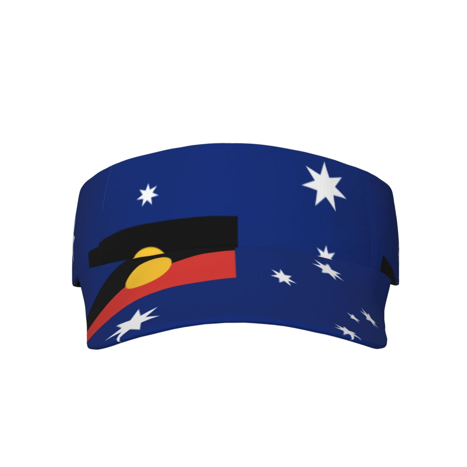 Sport Sun Visor Hats Australian Flag With Aboriginal Flag Adjustable ...