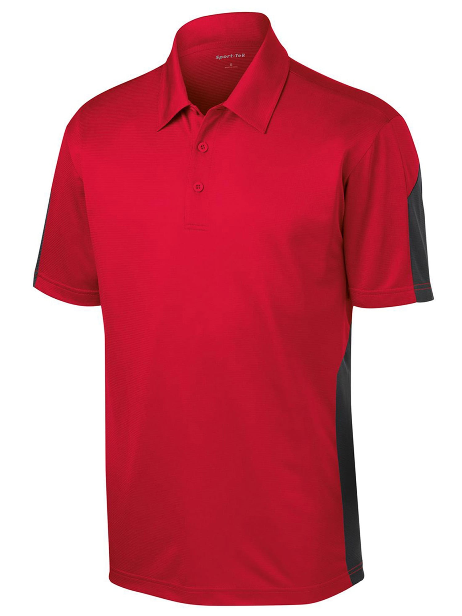Sport-Tek Adult Male Men PosiCharge Active Textured Colorblock Polo ...