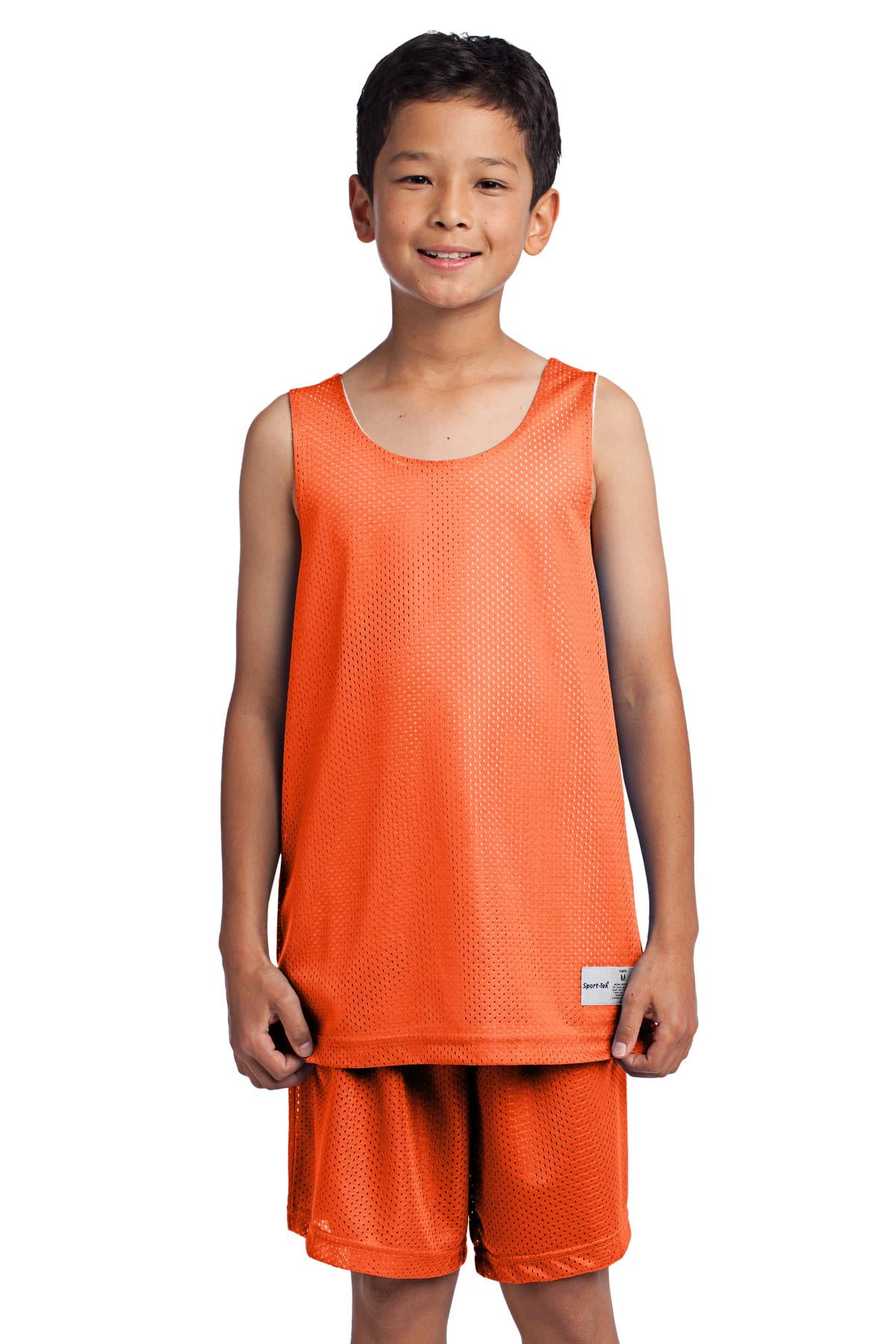 Sport-Tek Classic Mesh Reversible Tank (YST500) Deep Orange, L ...